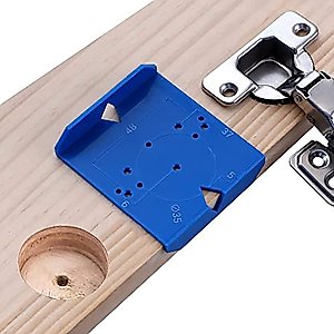 DDWT 2 Pack Cabinet Door Hinge Jig Mounting Jig Concealed Hinge Jig Positioning Ruler Installation Tool for 35mm/40mm Soft Close Cabinet Hinges