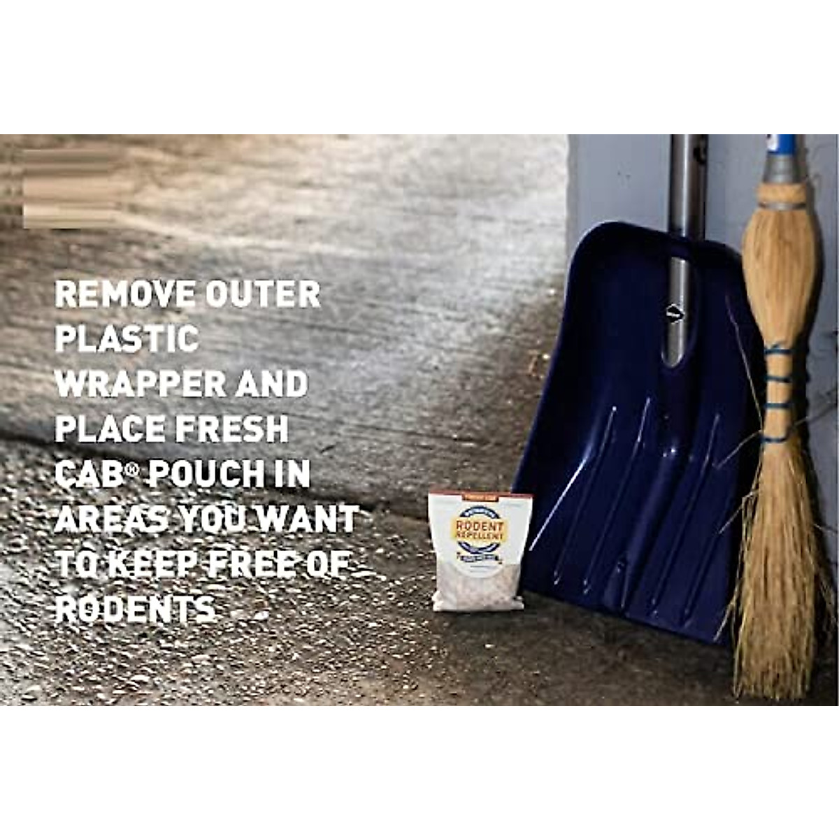 Fresh Cab FC6 Botanical Rodent Repellent Keeps Mice and Rats Out, Federal EPA Registered for Use Indoors and in Enclosed Spaces, 2.5 Ounce x 4 Scent Pouches x 4 Pack (Total 16 Pouches)