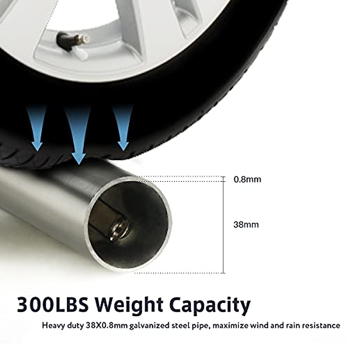 Quictent 10X20'ft Upgraded Heavy Duty Carport Car Canopy Party Tent with Reinforced Steel Cables-White