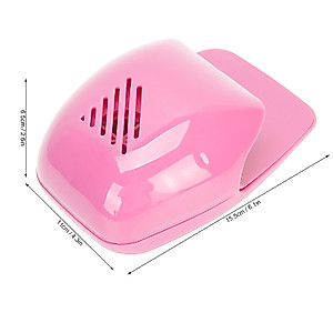 Nail Polish Blower, Small Size Lightweight Nail Polish Fan Dryer Portable Electric for Women for Homes and Travel for Nail Salons Parties(Pink)
