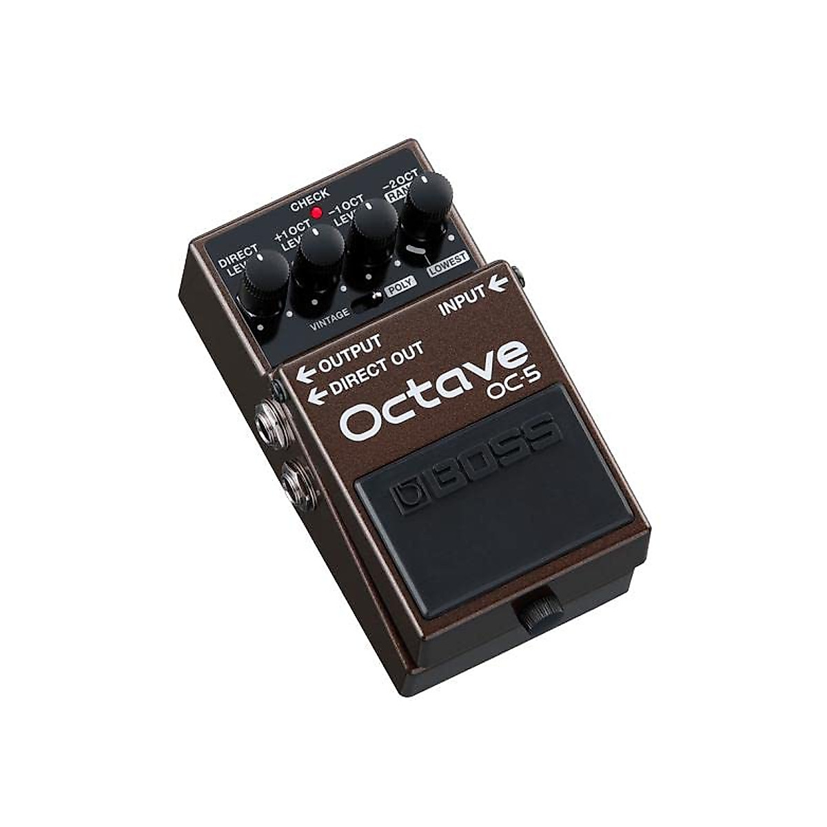 BOSS Oc-5 Octave Guitar And Bass Effect Pedal with Vintage And Poly Modes Plus 5-Year Warranty
