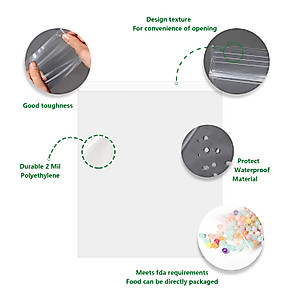 400Pcs Small Ziplock Bags, 2 x 3 Inches Resealable Self Sealing Zipper Clear Plastic Bags for Jewelry, Cookie, Candy, Birthday Party Self Sealing Plastic Bags