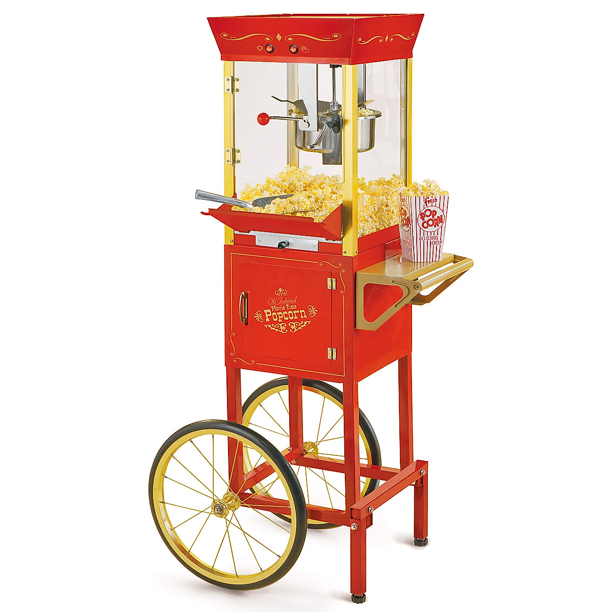 Nostalgia Popcorn Maker Machine + Benchmark 42030 Aluminum Speed Scoop