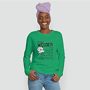 Gift for Welders Riding a Bike is Easy Grey and Muticolor Unisex Long Sleeve T Shirt