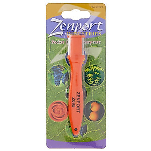 Zenport Z095 Tungsten Carbide Sharpener for Pruners and Knives,Orange
