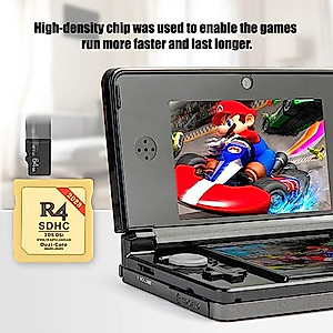 2023 Update Wood Version R4 Card R4 SDHC Adapter with 64GB TF SD Card for DS DSI 2DS 3DS NDS, No timebomb