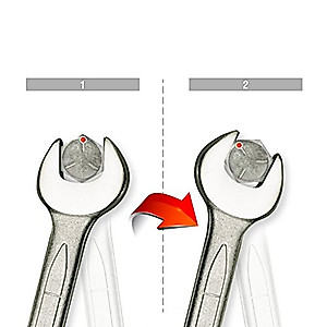 Teng Tools 5.5mm Metric Combination Open and Box End Spanner Wrench - 6005055