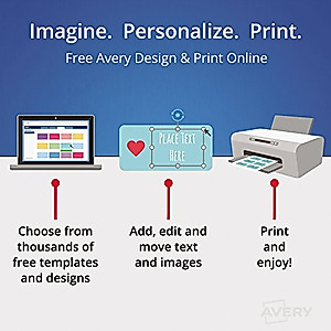 Avery Printable Postcards with Sure Feed Technology, 4” x 6”, White, 80 Blank Postcards for Laser Printers (05889)