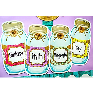 Teacher Created Resources Shabby Chic Mason Jars Accents (77191)