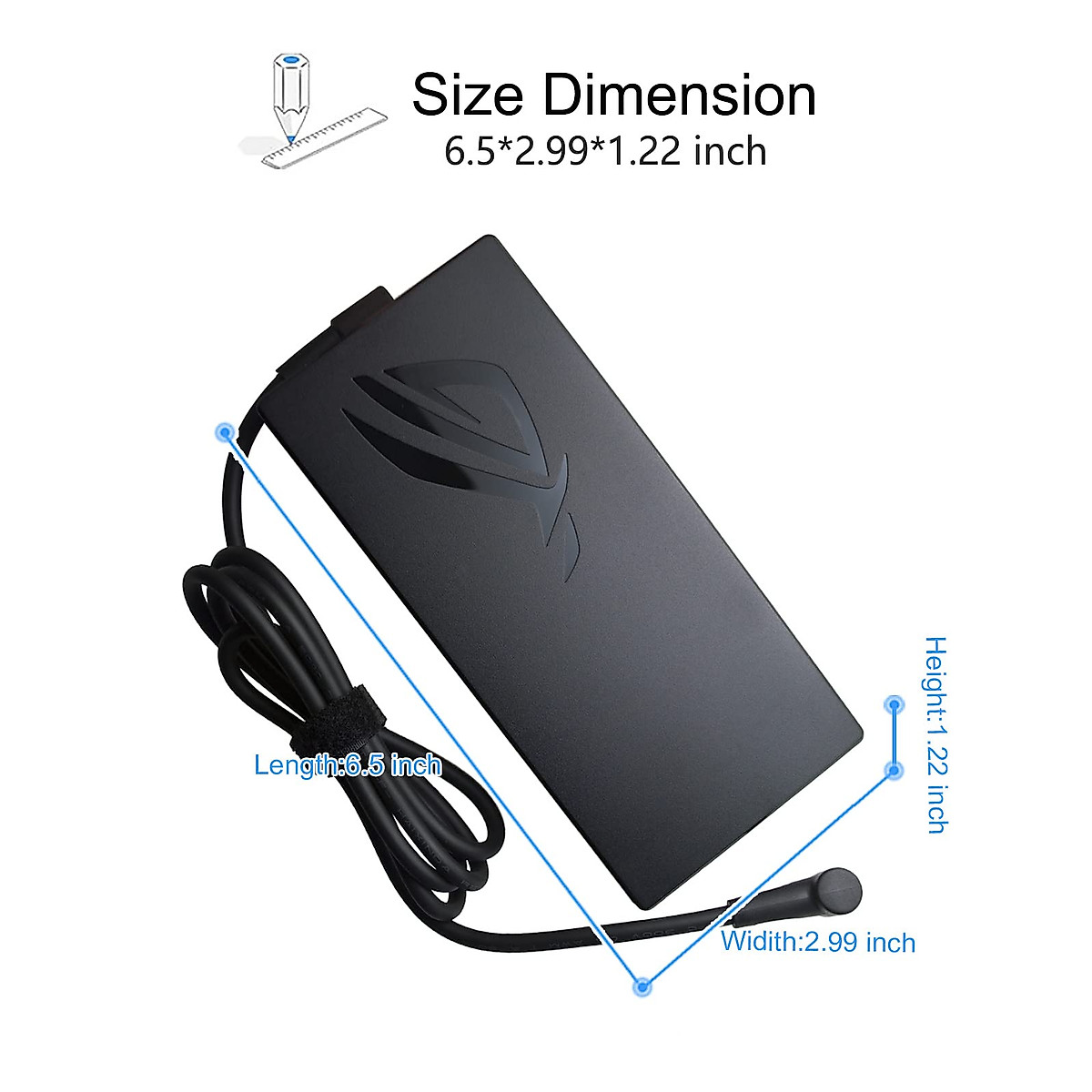 ADP-240EB B 20V 12A A20-240P1A AC Adapter Power Supply 240W for ASUS ROG Zephyrus Duo 15 GX550LXS, M16 GU603HM, ROG Zephyrus G14 G15 G16 S15 S17 G533 G533QS G733QM GA4A01Q Gaming Laptop Charger