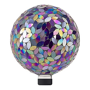 Alpine Corporation GRS122 Gazing Globe, 10"L x 10"W x 12"H, Purple