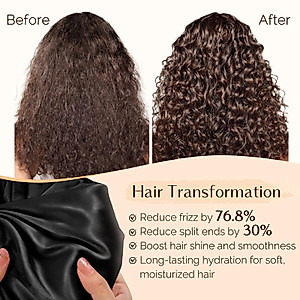 YANIBEST Satin Bonnet for Sleeping, Hair Bonnets for Women and Men, Double Layer Ajustable Silky Bonnet for Curly Braids Hair