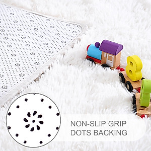 Noahas 8x10 Area Rugs for Living Room,Cream White Fluffy Bedroom Rug,Big Fuzzy Carpet,Thick Shag Rug,Large Living Room Rugs,Shaggy Rugs for Bedroom,Soft Kids Rug Non Slip Reduce Noise Room Decor