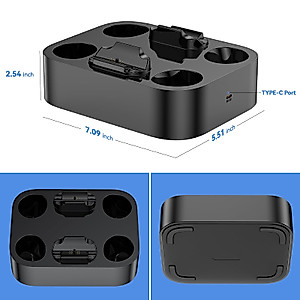 LVFAN PS5 Controller Charging Station, PS5 Controller Charger for Playstation 5 Controller / PS5 Dualsense Edge Controller (Black)