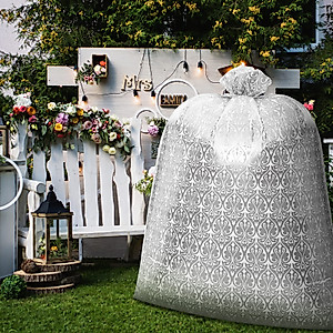 Teling 2 Pcs 80 x 60 In Jumbo Bike Gift Bags christmas giant Plastic Gift Bags Extra Large Bicycle Bags for Heavy Large Gift Weddings Birthdays Engagement Party