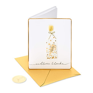 Papyrus Blank Thank You Card (Message in a Bottle)