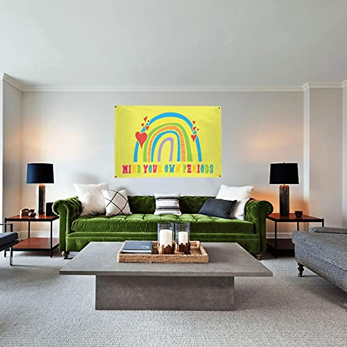 Flags for Room Teen girl right Flags, Flags Outdoor Funny Flags for Room Guys mind your own periods 3x5 Flags Decoration for Garden Sign Yard Flag