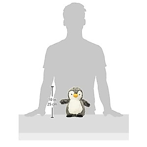 Aurora® Snuggly Sweet & Softer™ Perky Penguin™ Stuffed Animal - Comforting Companion - Imaginative Play - Gray 9.5 Inches