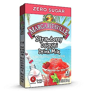 Margaritaville Singles To Go Drink Mix Ultimate Summer Variety Party Bundle Margarita, Pina Colada & Strawberry Daiquiri, (18 Piece Assortment)