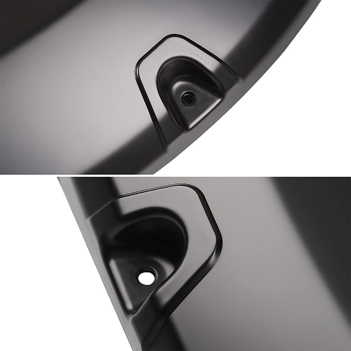 Spec-D Tuning 4PC Front + Rear Black Fender Flare Wheel Cover Compatible with 1999-2007 Ford F250 F350 F450 Super Duty