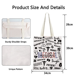 POFULL Medical Assistant Gifts for Women Certified Assistants Gift MA Medical Tote Bag (Medical Assistant Tote Bag)