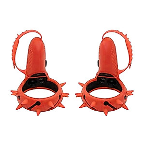 Silicone Protective Cover Touch Controller Grip Cover Skin with Knuckle Straps for Oculus Quest/Oculus Rift S (Red)