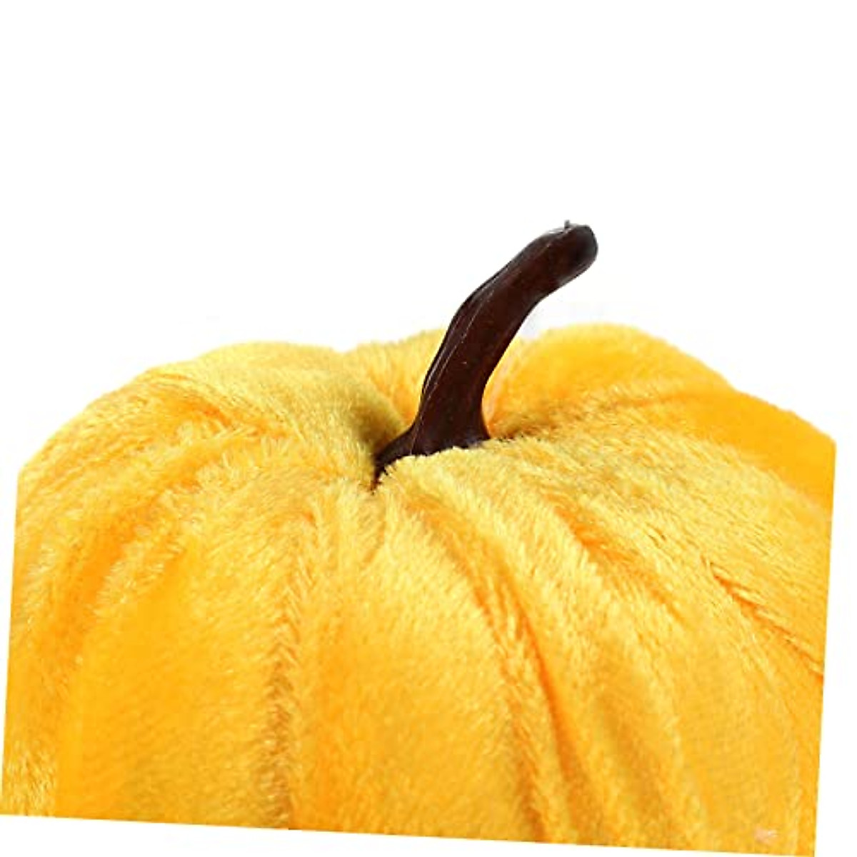 DECHOUS 24 Pcs Fabric Pumpkin Ornament Farmhouse Pumpkin Desktop Pumpkin Ornament Halloween Mini Pumpkins Decor for Home Fabric Pumpkins for Decorating Foam Dining Table Vegetable