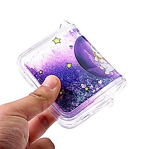 OOPKINS Glitter Liquid Case for Huawei P40 Lite for Girl Sparkle Floating Shiny Quicksand Clear Soft TPU Silicone Shockproof Protective Bumper Thin Cover for Huawei P40 Lite Dream Dumbo HIX