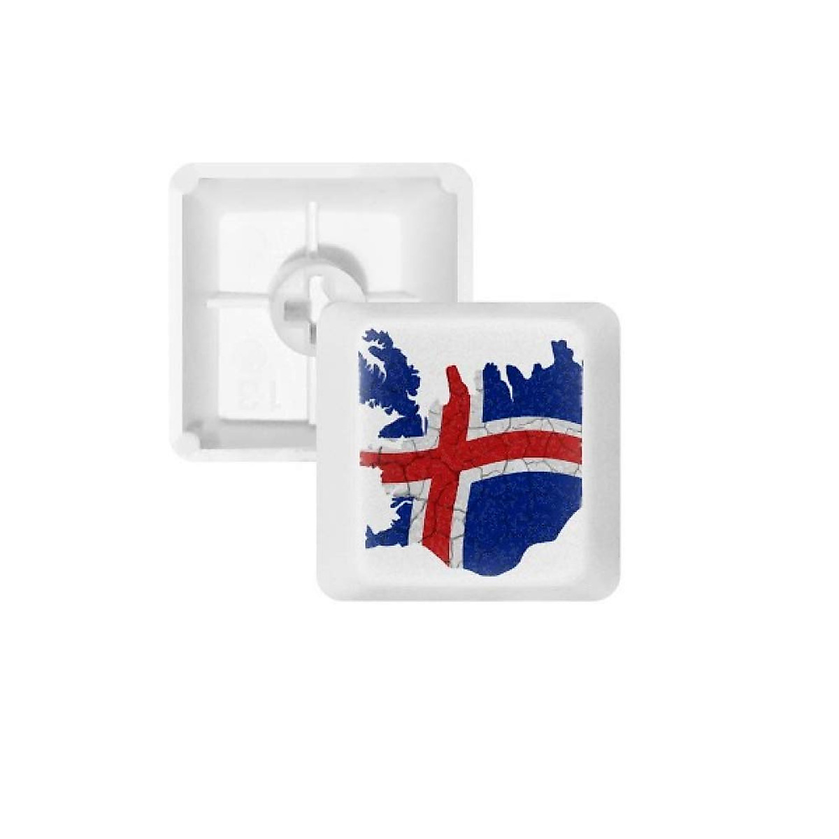 DIYthinker Map Iceland Abstract Flag Pattern Keycap Mechanical Keyboard PBT Gaming Upgrade Kit