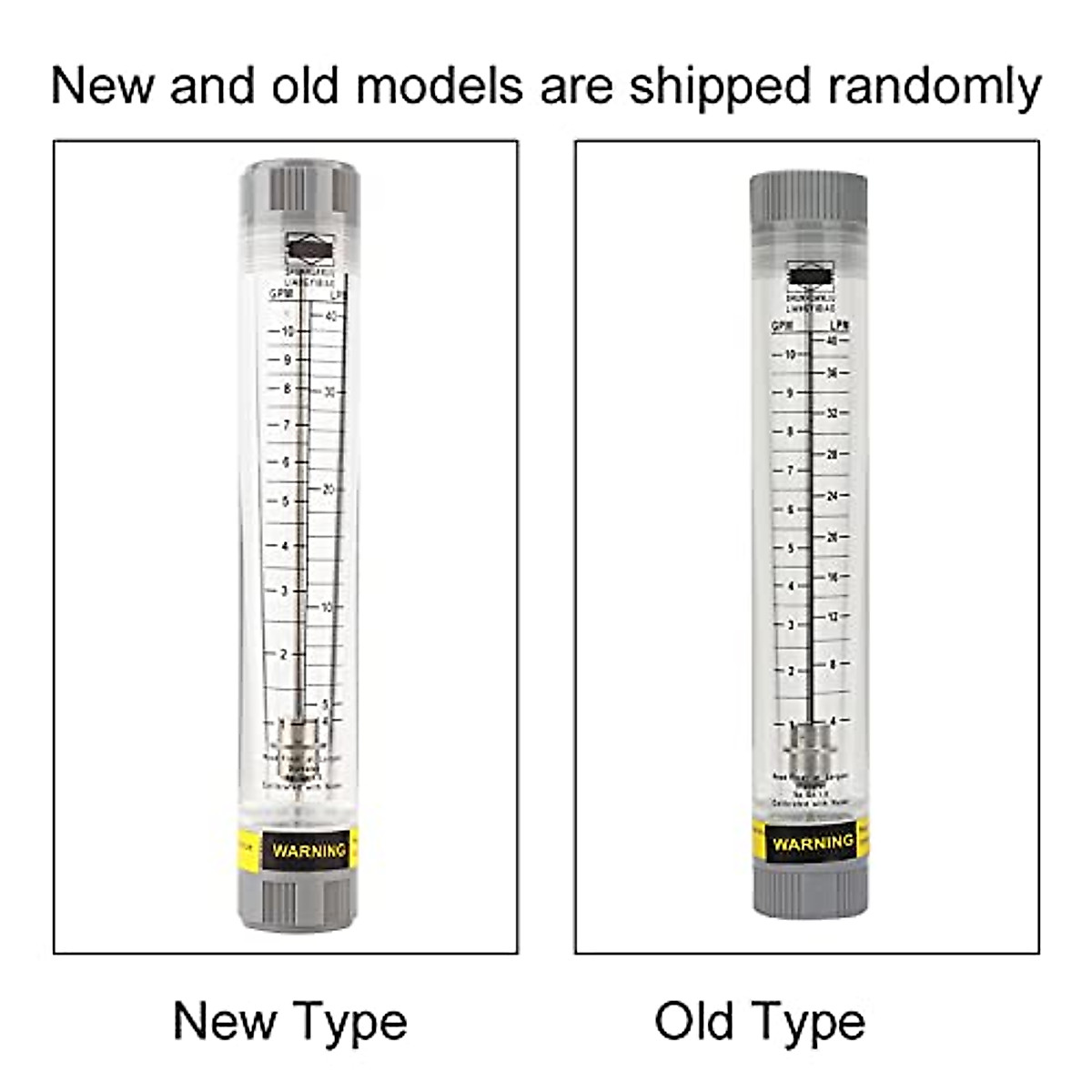 Respicefinem LZM-20G Acrylic Plexiglass Meter 1-10GPM G3/4 Female Thread High Visibility Precision for Industrial Fluid Control Panel Mount Design