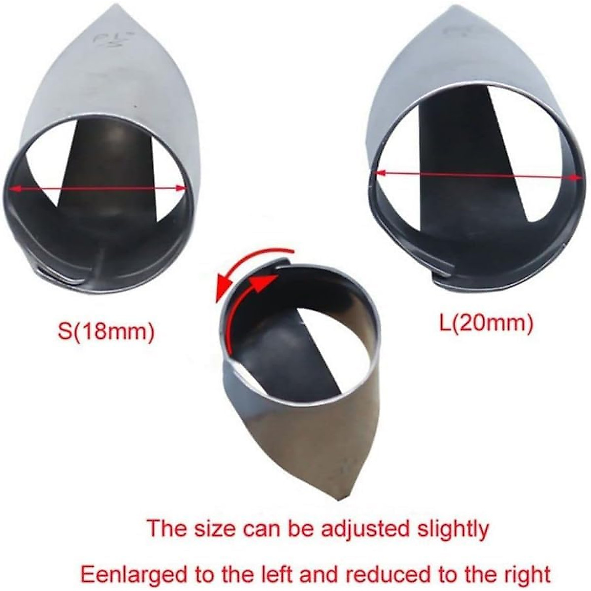 Lapel Tool, Stainless Steel Thumber Point Turner Lapel Tool for Sewing Quick and Efficient Tool for Turning Collars, Cuffs, Pockets and Belts, Sewing Notions and Supplies (Large)