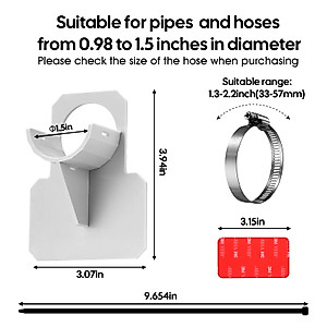 2PCS Swimming Pool Pipe Holders,Above Ground Pool Accessories,Pool Accessories,Pool Hoses for Above Ground Pools,Designed to Fit On Intex Pools,Preventing Pipes Sagging Accessory(Grey)