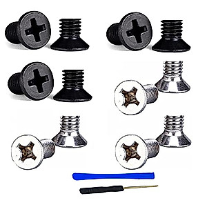 Solo3 Headband Screws Replacement for Beats Solo 3, Solo 2 Headband Screws 12pcs (6pcs Black+6pcs Silver)