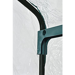 Miracle-Gro 23" x 17" x 57" All-Season 4-Tier Mini Grow House Outdoor or Backyard Easy Assembly Portable Greenhouse, Translucent