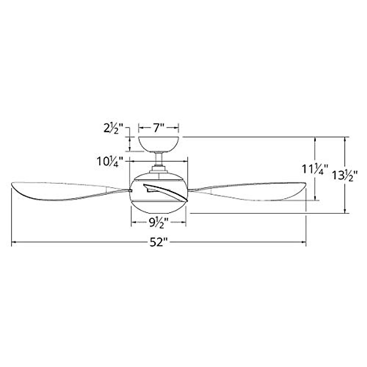 Stargazer Indoor/Outdoor 3-Blade Smart Ceiling Fan 52in Gloss Black with 3000K LED Light Kit and Wall Control works with iOS/Android, Alexa, Google Assistant, Samsung SmartThings, and Ecobee