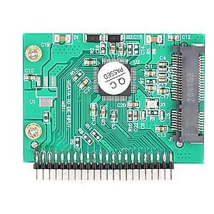 44pin Standard Male IDE Connector Cards for MSATA SSD, Laptop 1.8in IDE PCI E SSD Hard Drive Adapter Card, Compatible for DOS/Win3.1/NT4/98SE/ME/2000//XP/Vista/UNIX/Linux