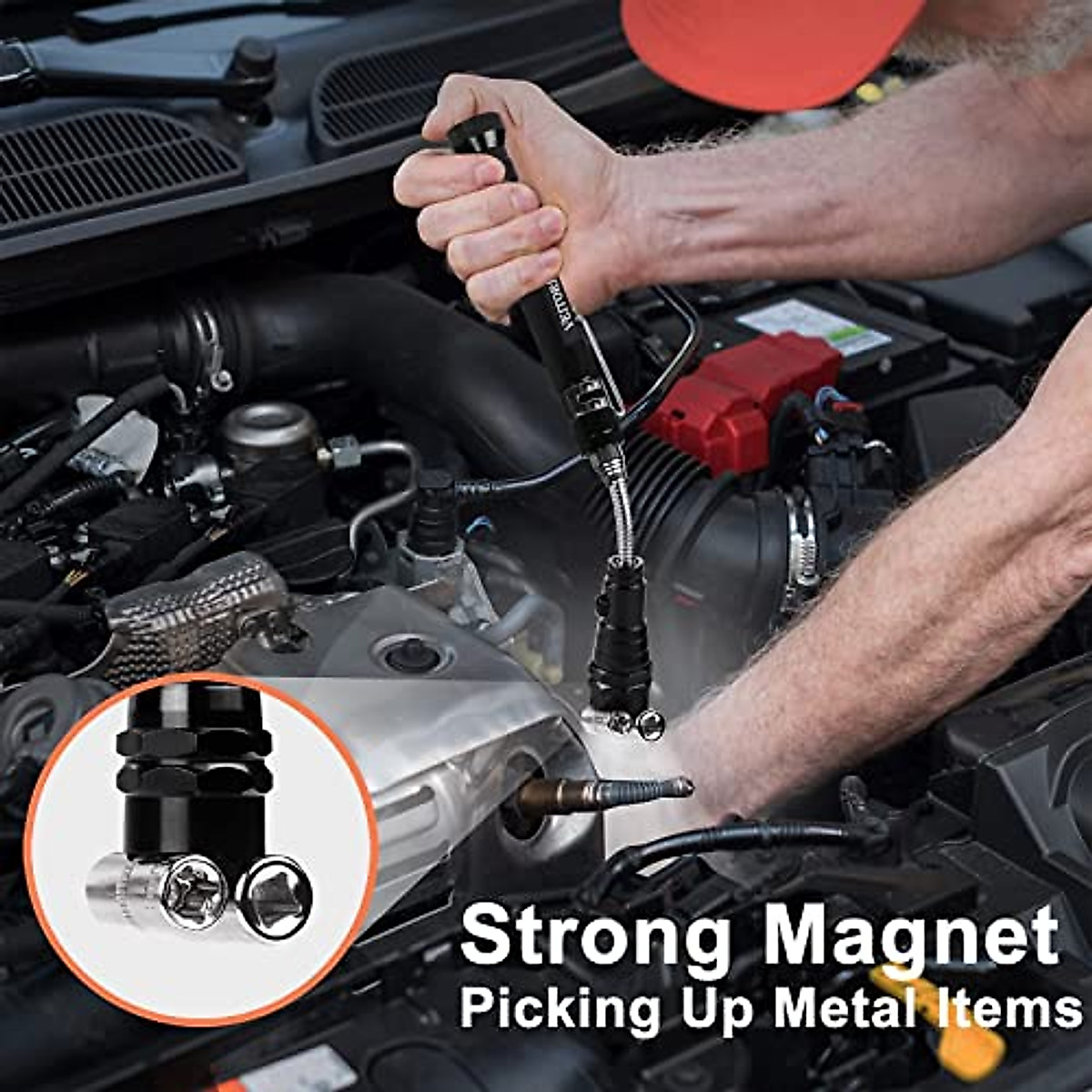 Gifts for Men Dad Husband, Survival Gear and Equipment 12 in 1, Survival Kit,LED Magnetic Pickup Tools for Men,Cool Gadgets Stuff for DIY Handymen Car