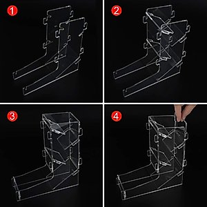 Dice Tower, Dice Rolling Tower Kit with Double Sided Matte Protective Film, Please Tear Off Before Use & Tray Collapsible Portable Easy Roller for Desktop Board Game,RPG, D&D & Foxta