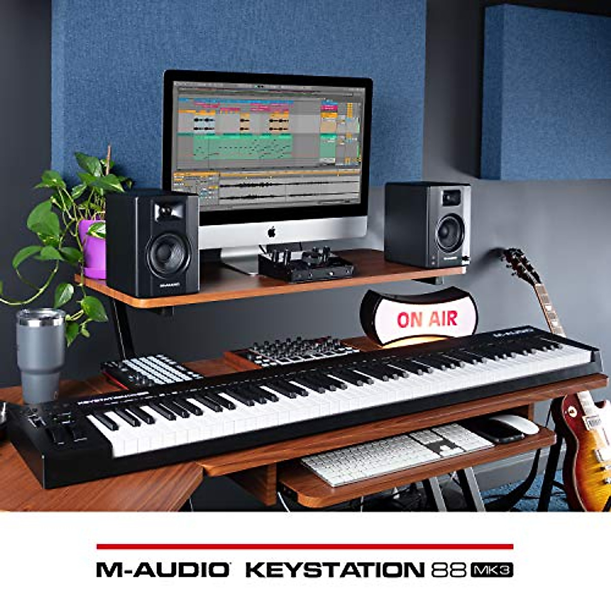 M-Audio Keystation 88 MK3 – 88 Key Semi Weighted MIDI Keyboard Controller for Complete Command of Virtual Synthesizers and DAW parameters