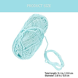 VICASKY 1 Roll Glowing Yarn Luminary Embroidery Thread Sweaters Yarn Cotton Knitting Thread Polyester Yarn Skeins Macrame Cord Hat Accessories Polyester Crochet Yarn Manual Sweater Yarn