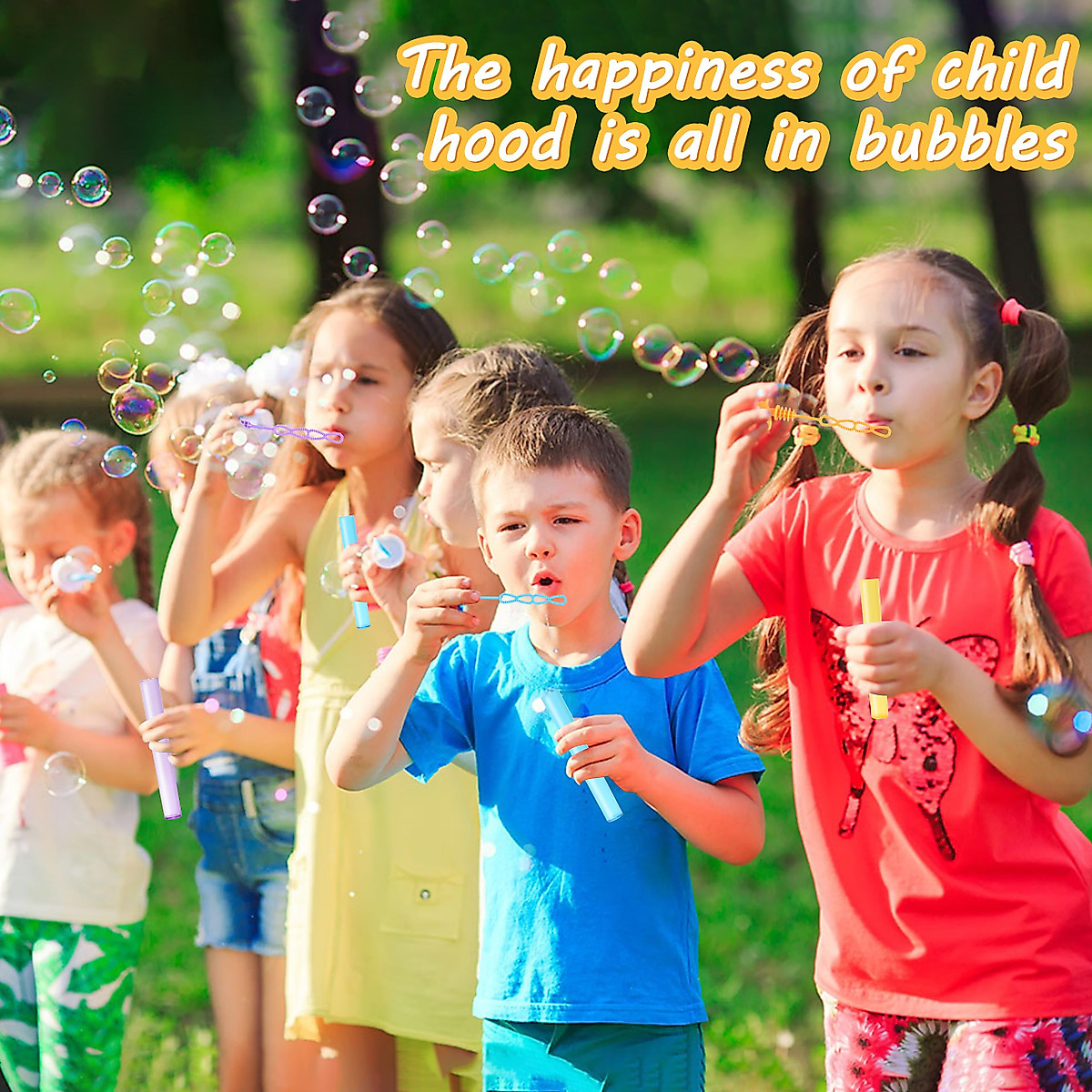 Birthday Carnival Bubble Makers Toy - 48 Pcs Dinosaur Bubble for Kids Celebration Stuffers Supplies, Bubbles Bulk for Spring Summer Outdoor Activity, Mini Bubble Wands Assortment Party Favors Present