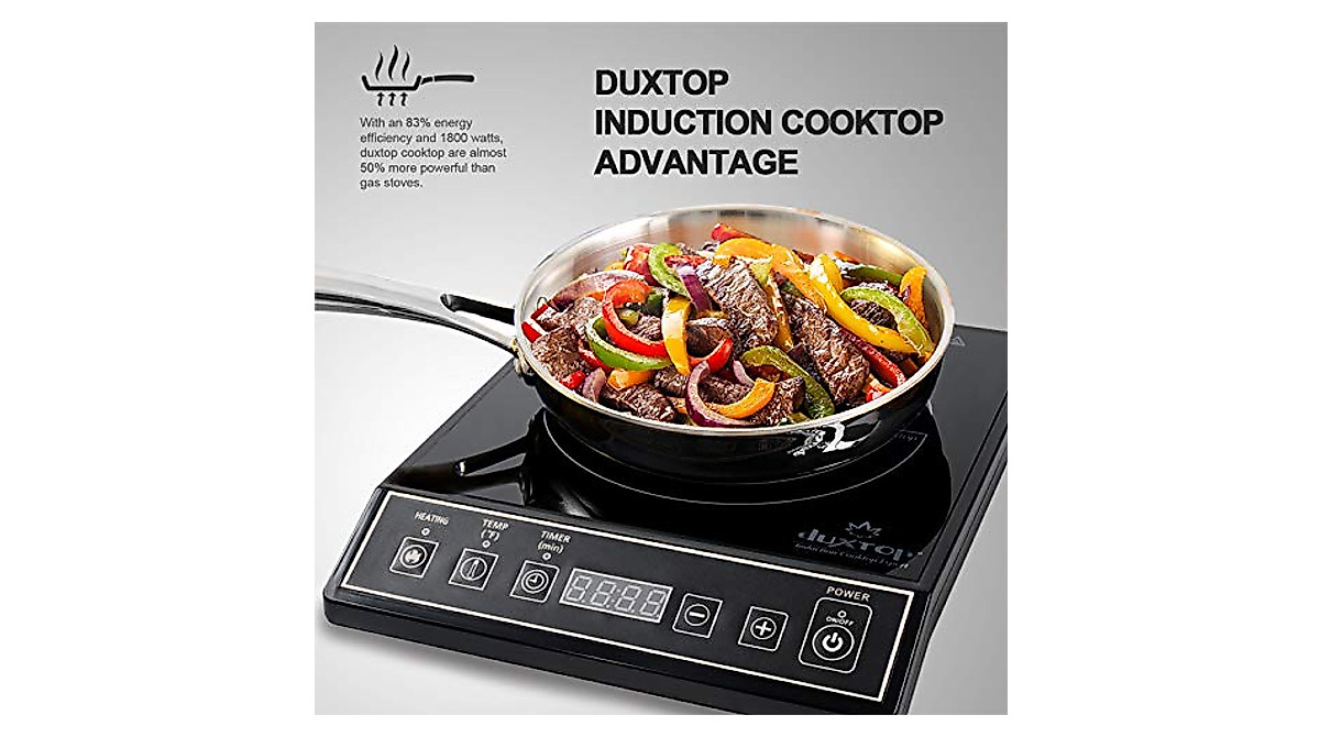 Duxtop 1800W Portable Induction Cooktop – Energy Efficient & Safe