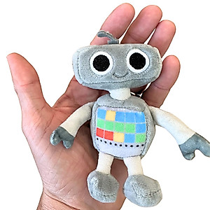 Listener Kids Stuffe Baby Robot Plush Toy with Removable Bag Clip Jett The Robot