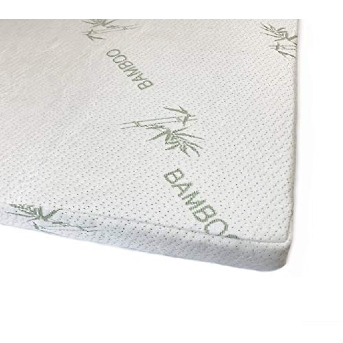 OrganicTextiles 100% Organic Latex Mattress Topper, King Size 2" Thick, Firm, Soft Bamboo Bed Topper Cover Included