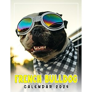 French Bulldog Calendar 2024: Charming French Bulldog Calendar | 12 Months of Irresistible Frenchie Fun | Celebrate Each Month with Playful Pups | ... All Ages to Stress Relief | Birthday and More