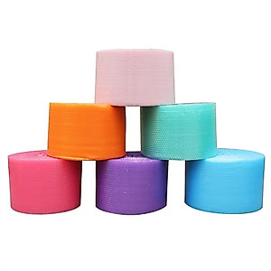 OSHIEA 5mx20cm Pink Heart-Shape Shockproof Air Bubble Roll Wrap Party Favors Gifts Protective Film Packing Wedding Decoration Membrane for Packaging (Color : Light Pink, Gift Bag Size : 20cmX 500cm)