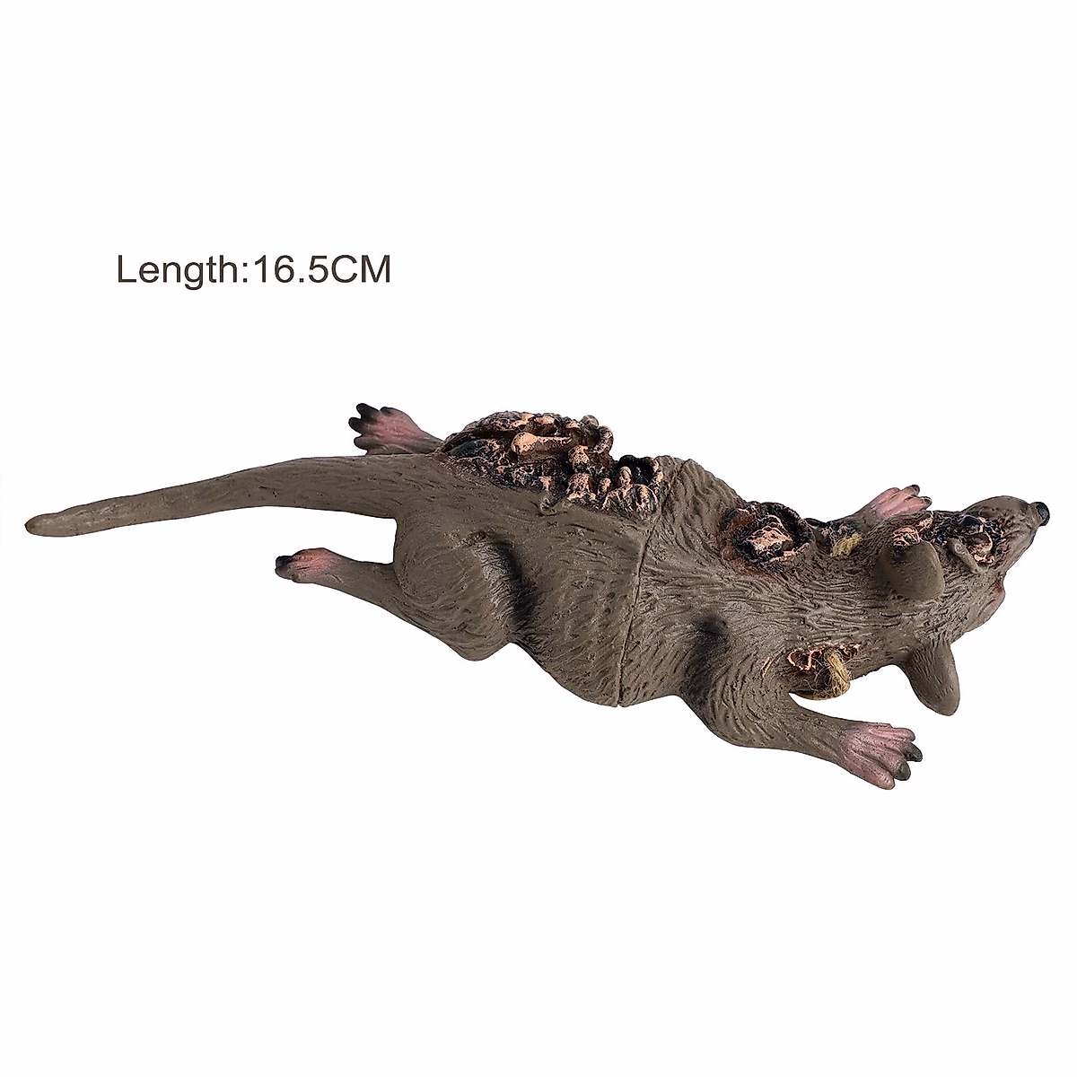 Halloween Decor Haning Rat Prop Realistic Looking Spooky Mice Rats Fake Dead Mouse Terrible Prank Props Cats Dogs Interesting Toys Halloween Party Favors Vampire Rats for Haunted House Decoration