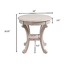 XINXIANDM Round Wood Pedestal Side Table Side Table Living Room Single Round Nightstand Small End Tables for Small Spaces White