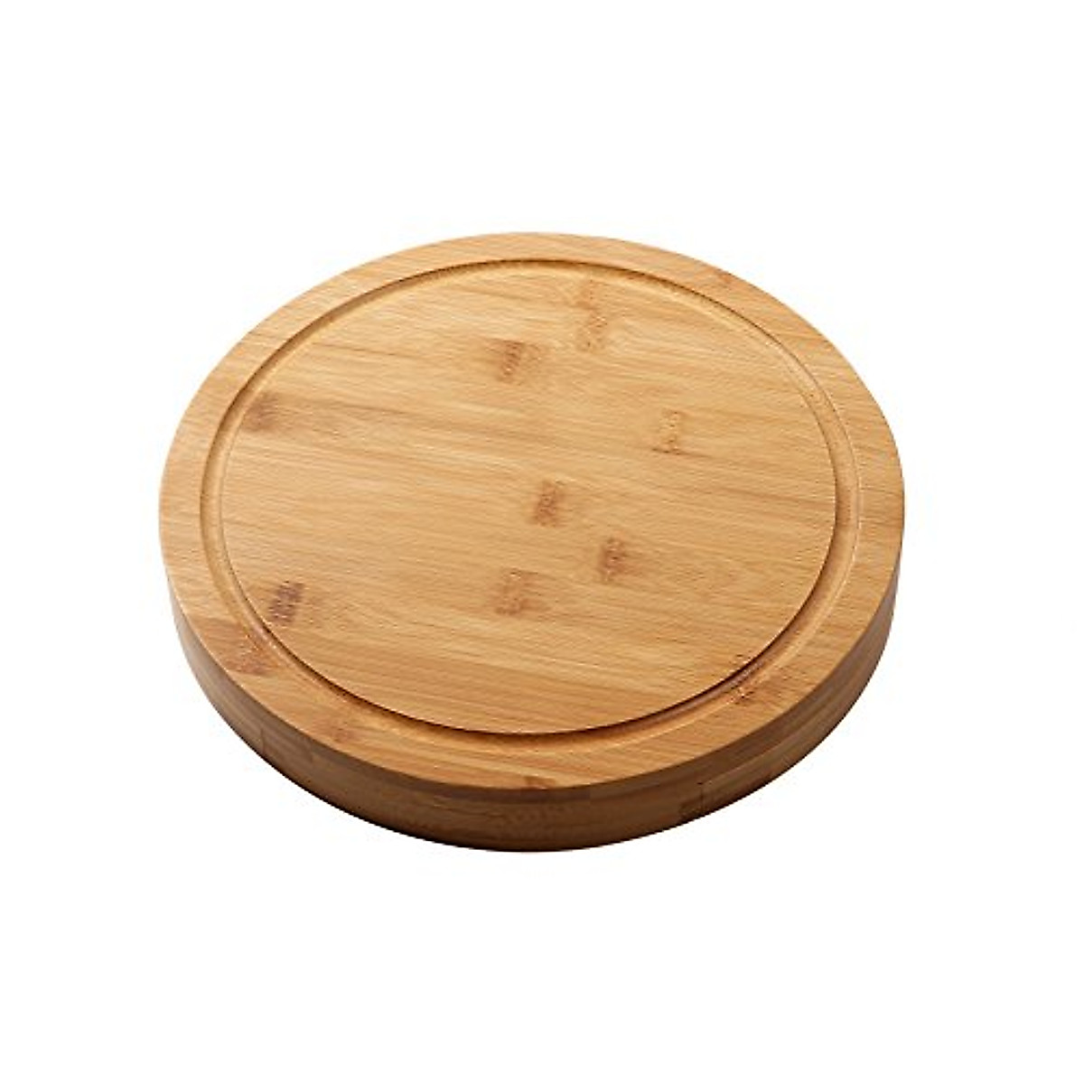 Juvale Cheese Board Set - Charcuterie Board and Cheese Tools, Cheese and Meat Board, Includes 1 Bamboo Cutting Board and 4 Piece Knife Tools, 10.2" x 10.2" x 1.5"