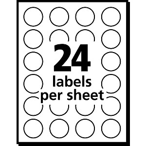 Avery Removable Color-Coding Labels, Removable Adhesive, Assorted Colors, 3/4" Diameter, 1,008 Labels (5472)